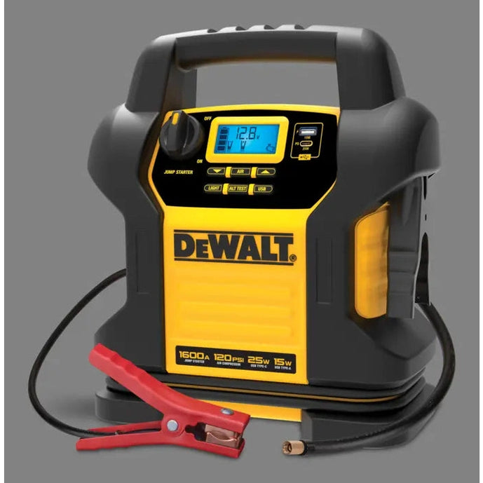DEWALT DXAEJ14CA Booster Pack/Jump Starter, With Auto-Stop Digital Air ...