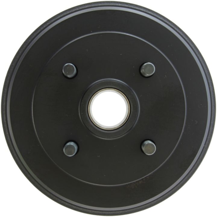 A top-down view of the 35014 Pro-Series OE Brake Drum, featuring a ...