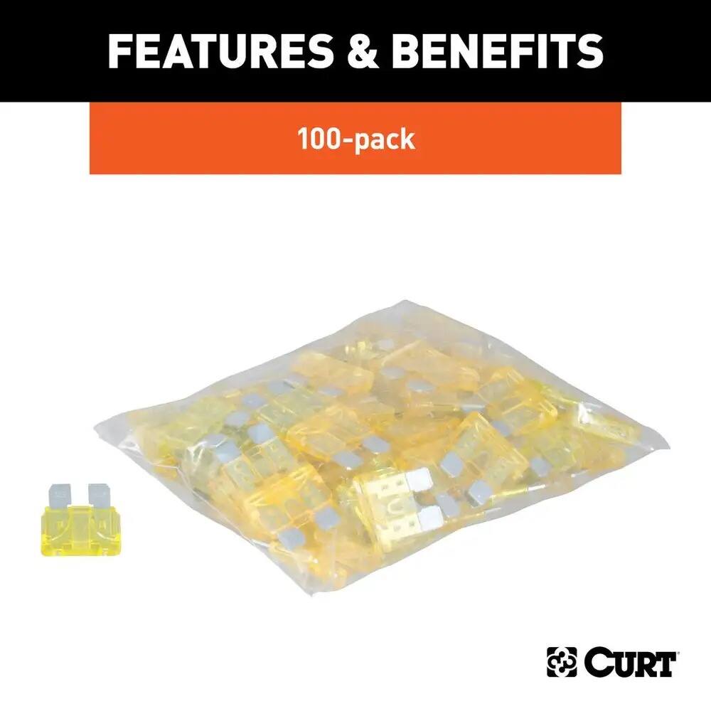 58460 20-Amp Universal Fuses (100-Pack)