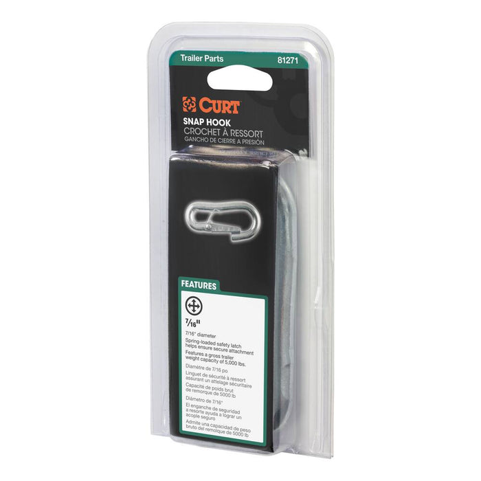 81271 7/16 Snap Hook (5,000 lbs, Packaged)