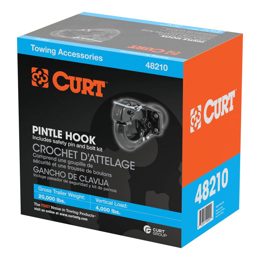 48210 Pintle Hook (20,000 lbs., 2-1/2 or 3 Lunette Rings)
